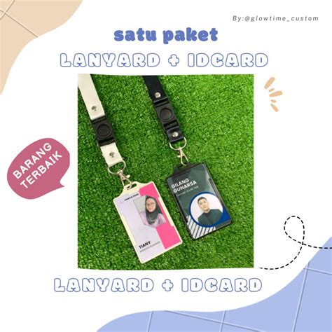 Jual Cetak ID Card Cetak ID Card Tali Lanyard Cetak Id Card Kartu Pelajar Satu Paket