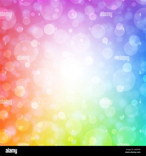 A Vibrant Array Of Bokeh Light Effects Showcases A Spectrum Of Colors