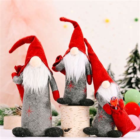 2pcs Set Christmas Faceless Swedish Tomte Gnome Or Grandado