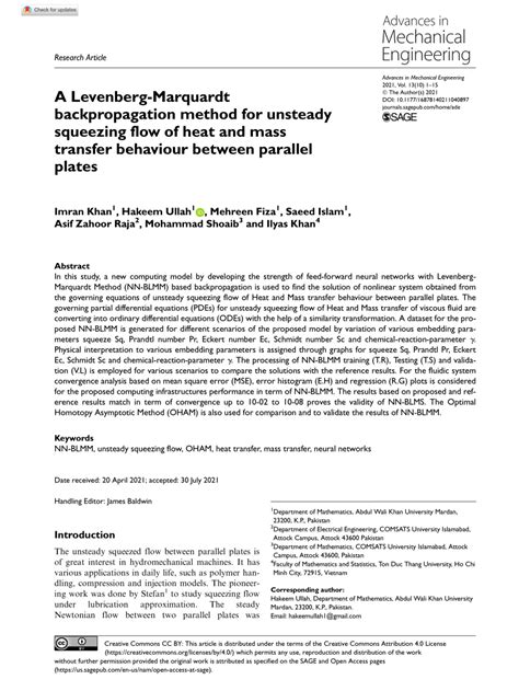 Pdf A Levenberg Marquardt Backpropagation Method For Unsteady
