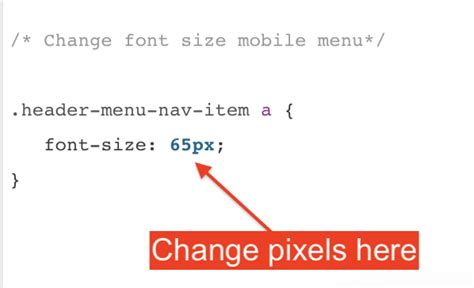 How To Change The Font Size In The Squarespace Mobile Menu