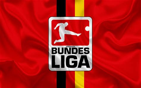 Download Wallpapers Bundesliga 4k Logo Silk Texture German Football