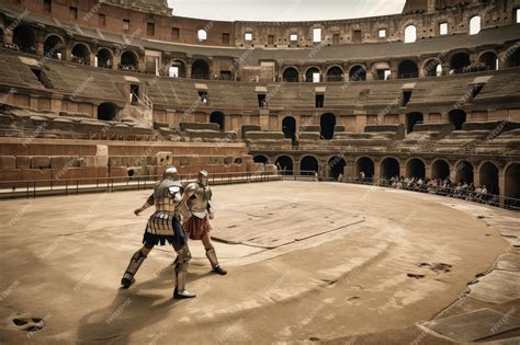 Premium Ai Image Gladiator Duels Fought To The Death In The Colosseum