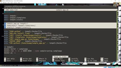 627 Lab Build A Sample Web App In A Docker Container Youtube