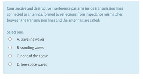 Solved Constructive And Destructive Interference Patterns