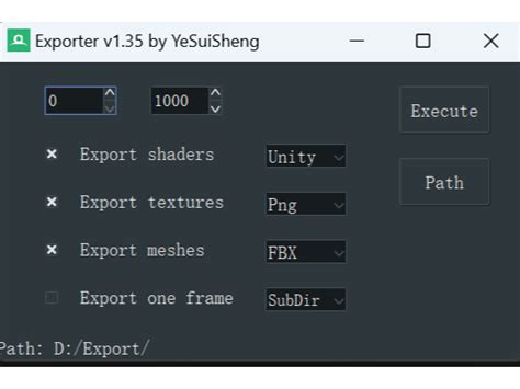 自制renderdoc批量导出插件 ys生 站酷zcool