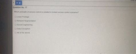 Question No Which Principle Of Access StudyX
