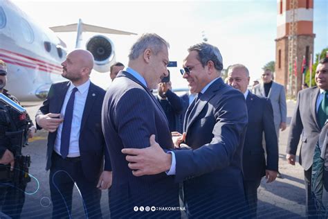 وكالة الأنباء الليبية وزير الخارجية التركي يصل طرابلس