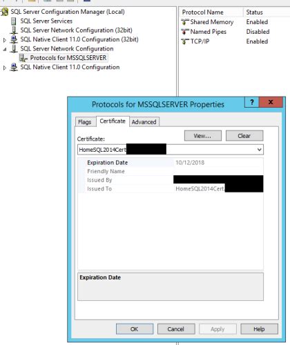 Encrypt Incoming Connection From ColdFusion SQLServerCentral Forums