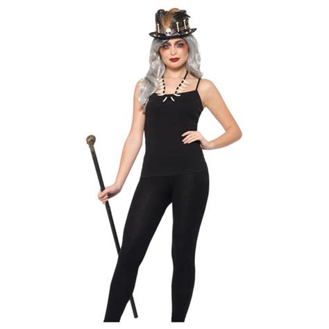 Voodoo Sorcerer Fancy Dress Unisex Costume Accessories Kit Partyrama
