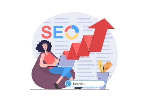 Premium Vector Seo Optimization Concept In Modern Flat Design For Web