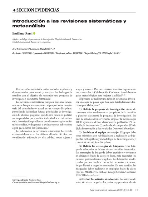 PDF Introducción a las revisiones sistemáticas y metaanálisis