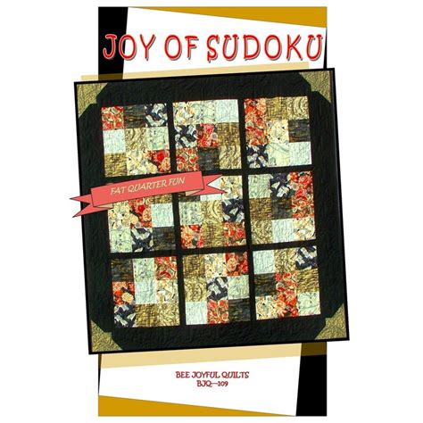 Joy Of Sudoku Quilt Pattern B J Q 109 Printable Download Pdf E
