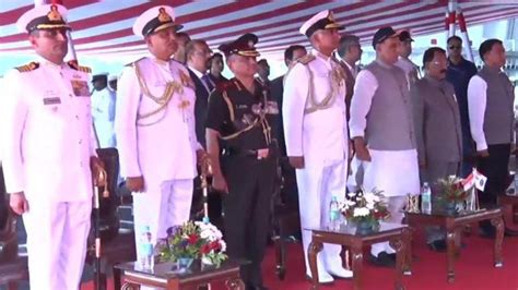 Stealth Guided Missile Destroyer Mormugao Commissioned Into Indian Navy