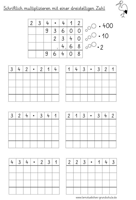 Schriftliche Multiplikation Mit Dreistelligen Zahlen In 2023