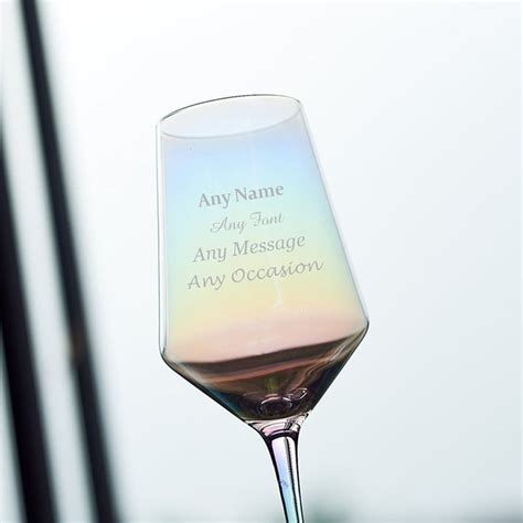 Personalised Engraved Wine Glass Lustre Wine Glass Wedding Etsy Uk