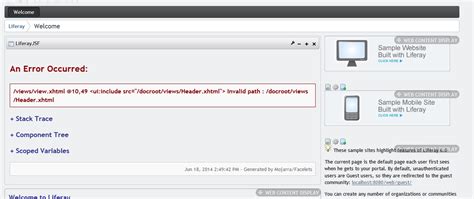 Jsf 2 Unable To Include Xhtml In Portlet Stack Overflow