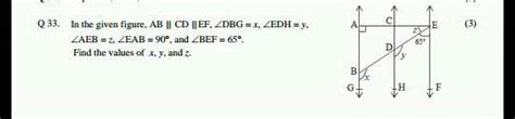 Begin Array L L L Text Q33 In The Given Figure AB II CD