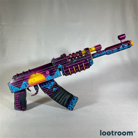 Rust Life Size Assault Rifle Retrowave Skin 11 Gun Prop Etsy Australia