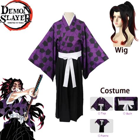 Demon Slayer Kimetsu No Yaiba Kokushibo Cosplay Costume Kimono Outfits