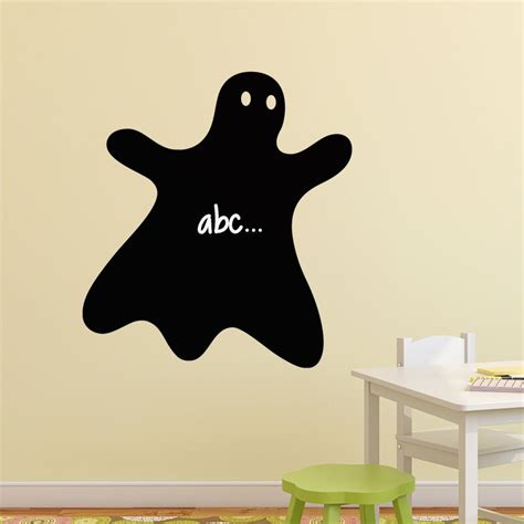 Vinilo Pizarra De Dibujos Animados Ghost Adhesivo De Pared
