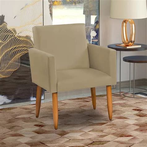 Silla de oficina sillón decorativo recepción oficina color nude