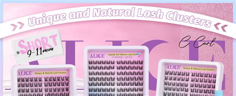 Alice Natural Lash Clusters Diy Eyelash Extensions 9 11mm Short C Curl Individual Lashes Wispy