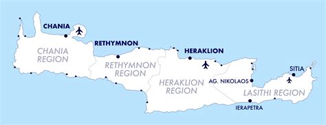 Карта крита с отелями и пляжами на русском языке