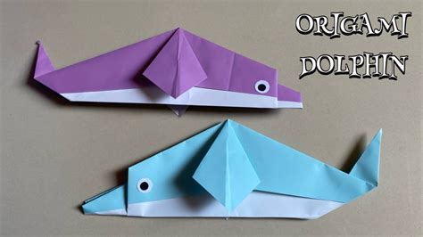 Origami Dolphin Origami Dolphin Easy Step By Step How To Make Paper