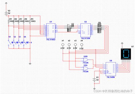 multisim了解74ls148与74ls138，以及使用74ls148实现“病房优先级”案例 74ls148设计医院病房按钮 csdn博客