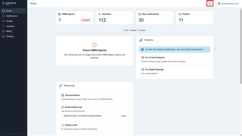 web interface settings omni platform cloud 3divi documentation