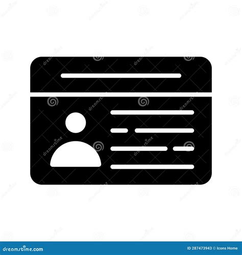 Id Card Vector Design Isolated On White Background Stock Vector