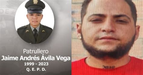 Este Es El Asesino Del Patrullero Jaime Andrés Ávila Ofrecen 50