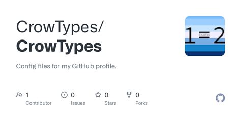 Github Crowtypescrowtypes Config Files For My Github Profile