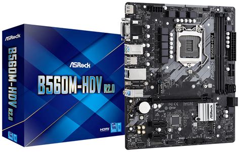 Материнская плата Asrock B560M-HDV R2.0 Soc-1200 Intel B560 2xDDR4 mATX ...