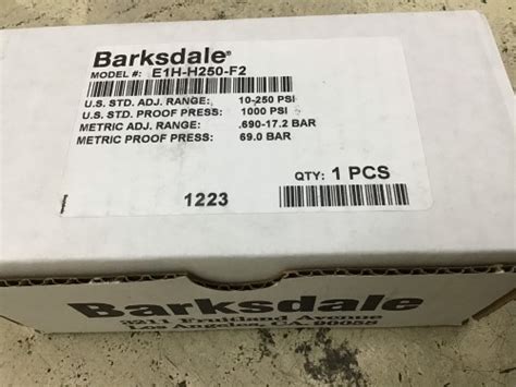 barksdale e1h h250 f2 ราคา 19 000 บาท