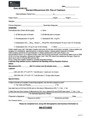 Fillable Online Mrn Phone Standard Hcl Plan Of Fax Email