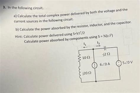 Solved In The Following Circuit A Calculate The Total Chegg Com