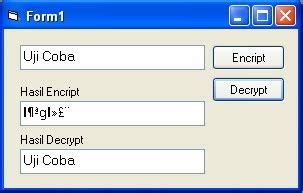 Contoh Encrypt Dan Decrypt Teks Dengan Visual Basic Tristo Learning