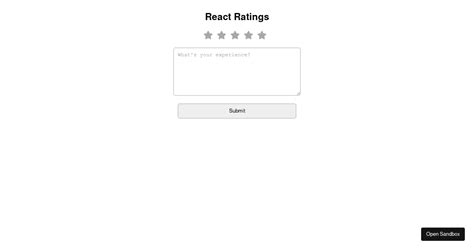 React Feedback Popup Examples Codesandbox