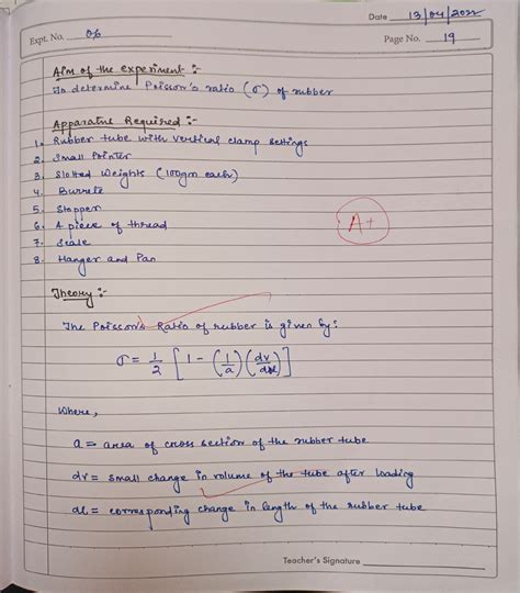 21051234 Phy Exp 6 Lab Experiment Reports Date 1 A Expt No Page No 19 APM E Expe NMen