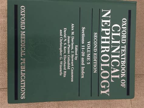 Clinical Nephrology 2nd Edition Volume 3 Sections 11 20 And Index