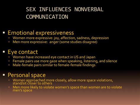 Ppt Nonverbal Communication Chapter 6 Powerpoint Presentation Free