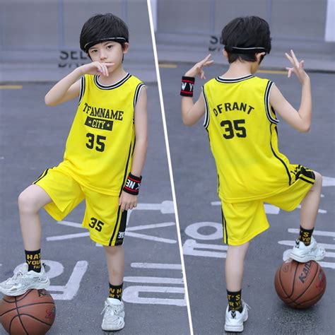 男童篮球服运动套装2022新款夏季无袖两件套速干儿童大童男孩球衣 阿里巴巴