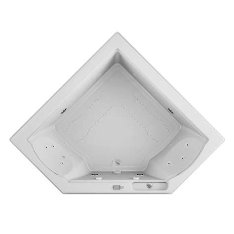 Jacuzzi Fuzion 6575 In X 6575 In White Acrylic Drop In Whirlpool And
