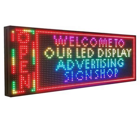 Power Consumption W Wall Mounted Running LED Display Board Input Voltage V DC At