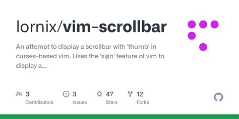 Github Lornixvim Scrollbar An Attempt To Display A Scrollbar With