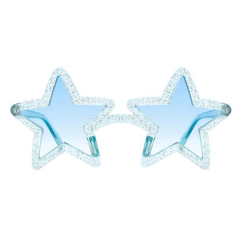 Star Shape Sunglasses Glittery Fun Festive Cute Party Shades Uv 400