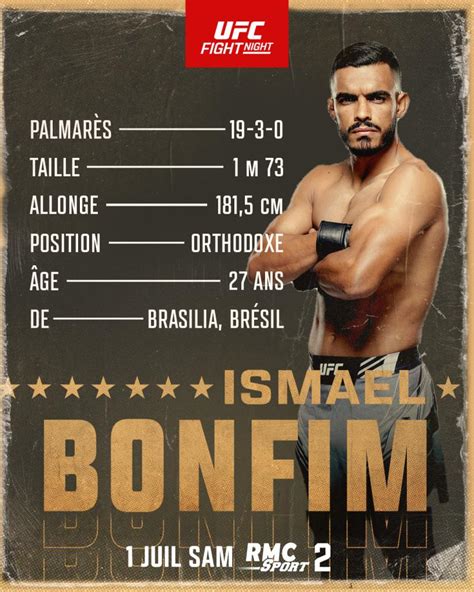 UFC Vegas Benoit Saint Denis vs Ismael Bonfim Présentation du combat UFC Fans