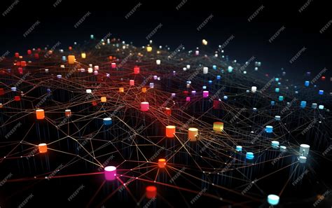 Premium Ai Image Abstract 3d Network Exploration